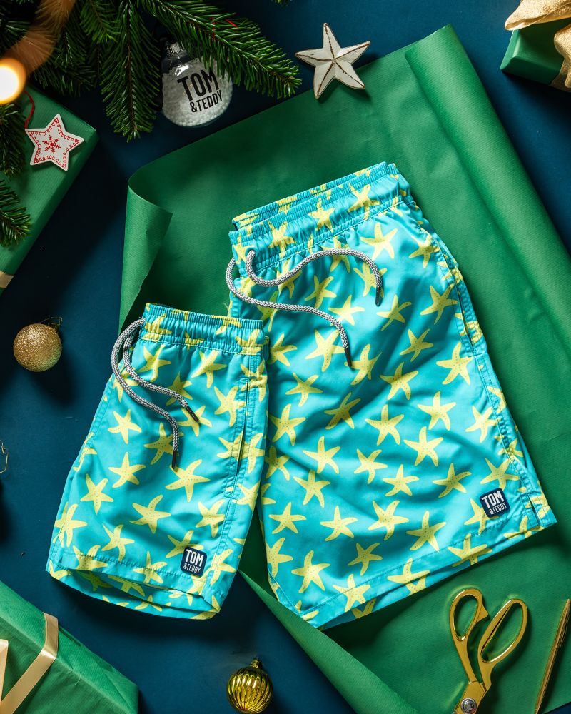 Matching Beachwear for Fathers & Sons