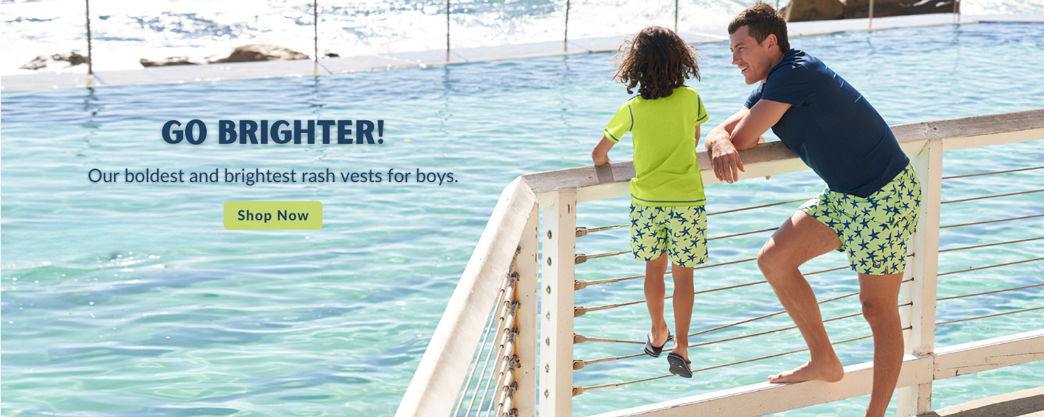 Matching Beachwear for Fathers & Sons